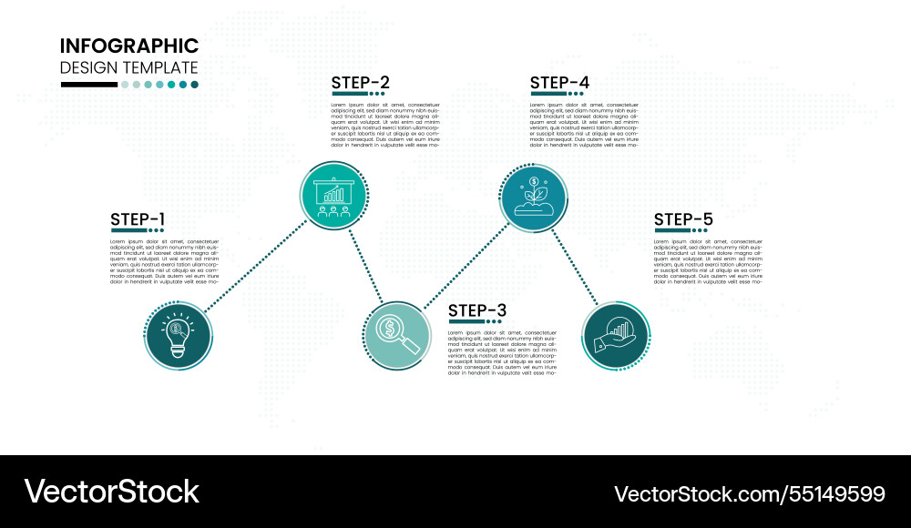 Infographic template design unique timeline Vector Image