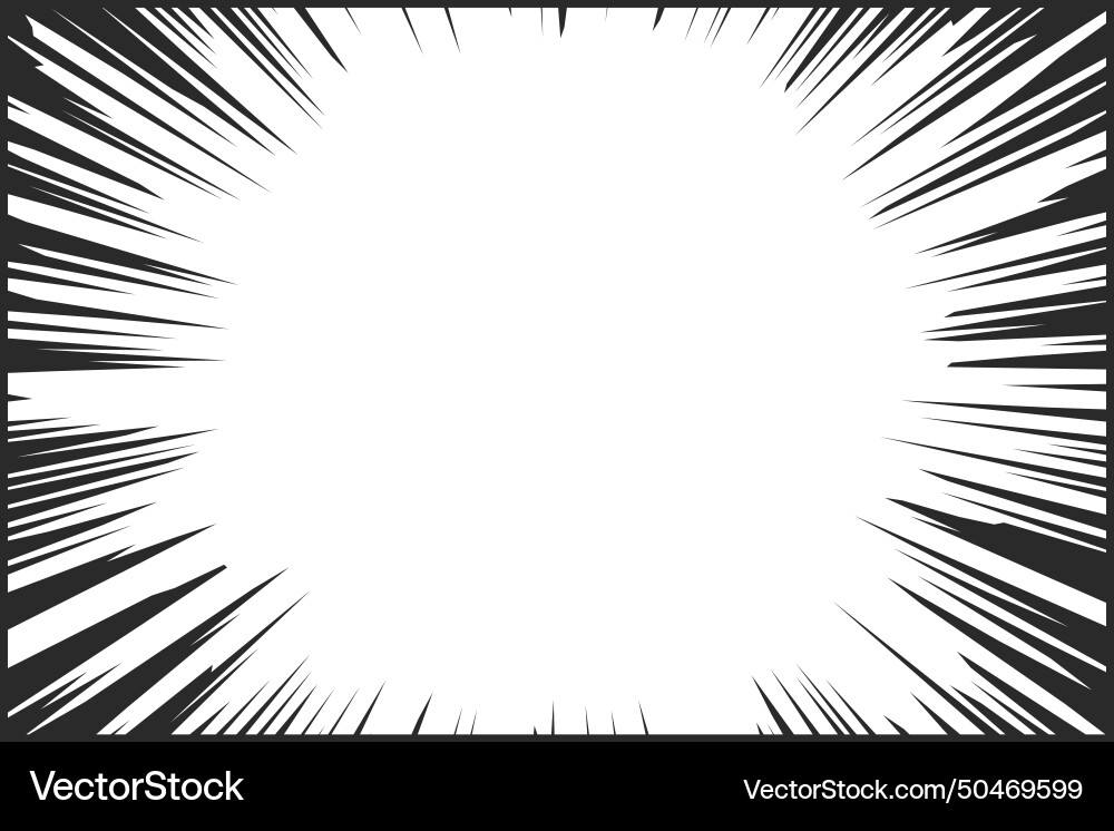 Manga comic explosion motion or movement effect Vector Image