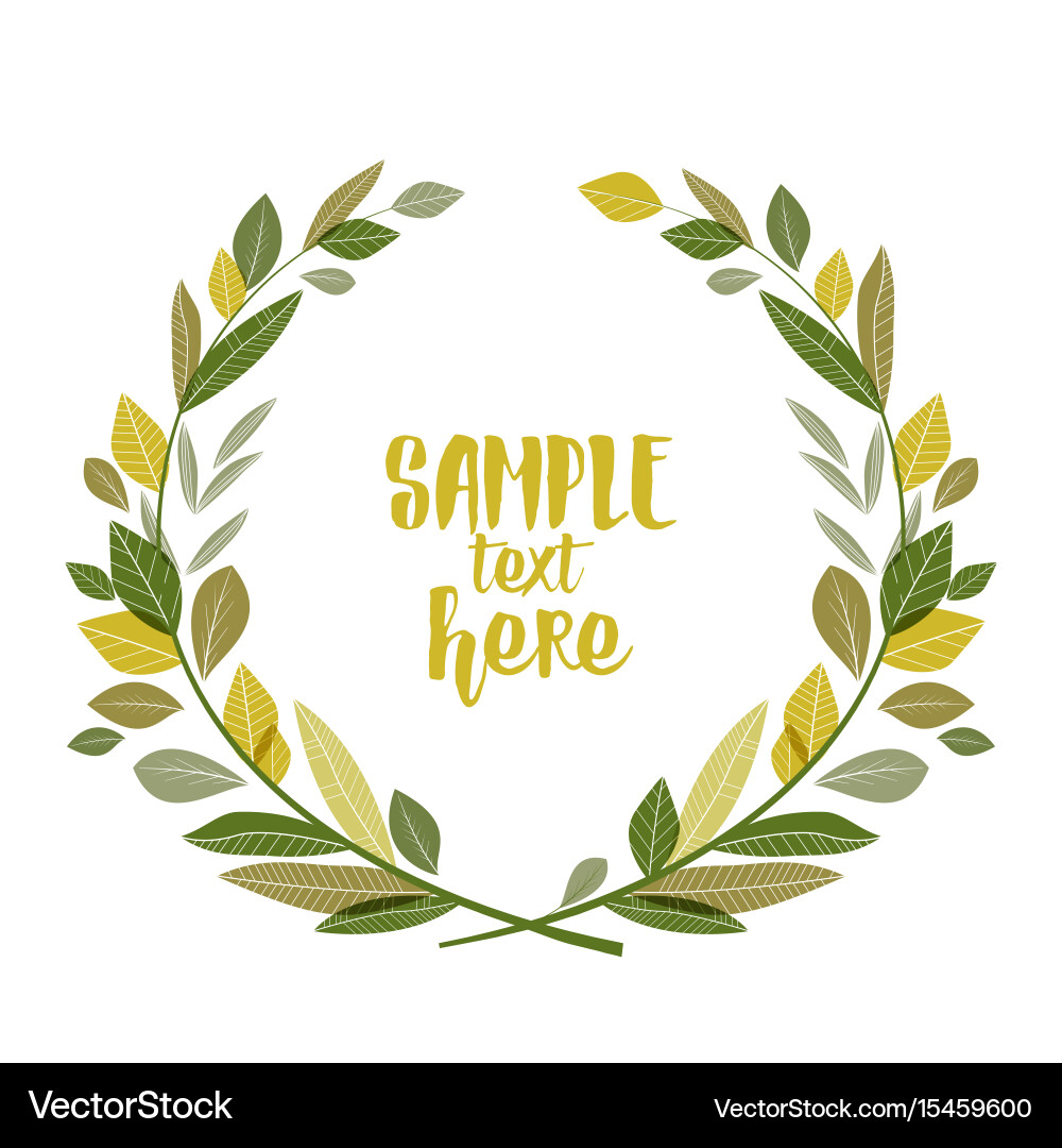 Autumn leaves decoration Royalty Free Vector Image