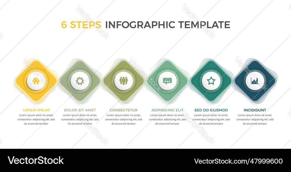 Business infographics - 6 elements Royalty Free Vector Image