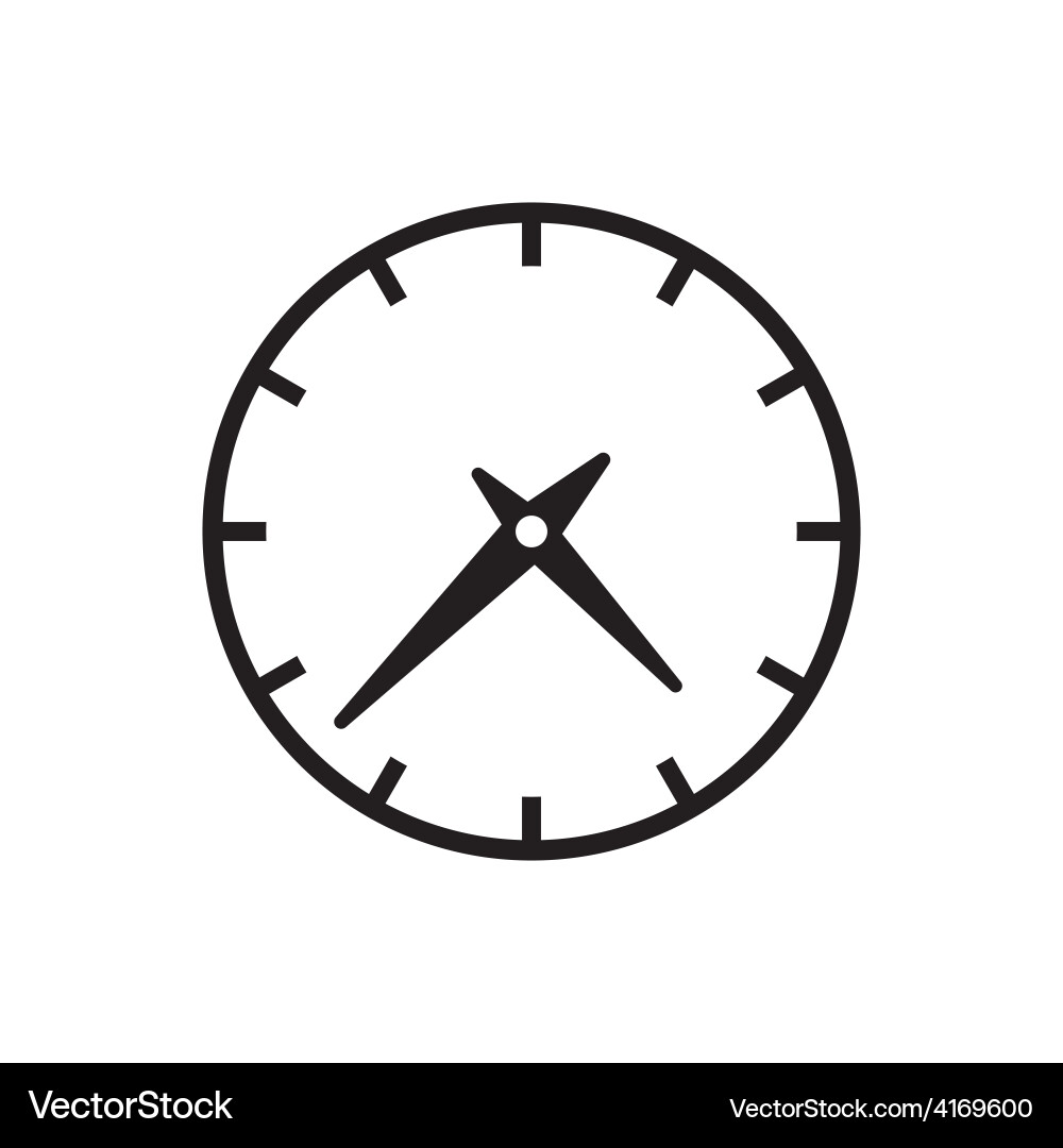 Classic Clock Icon Royalty Free Vector Image - VectorStock