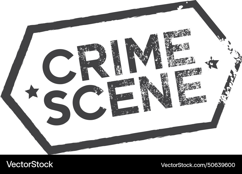 Crime scene stamp Royalty Free Vector Image - VectorStock