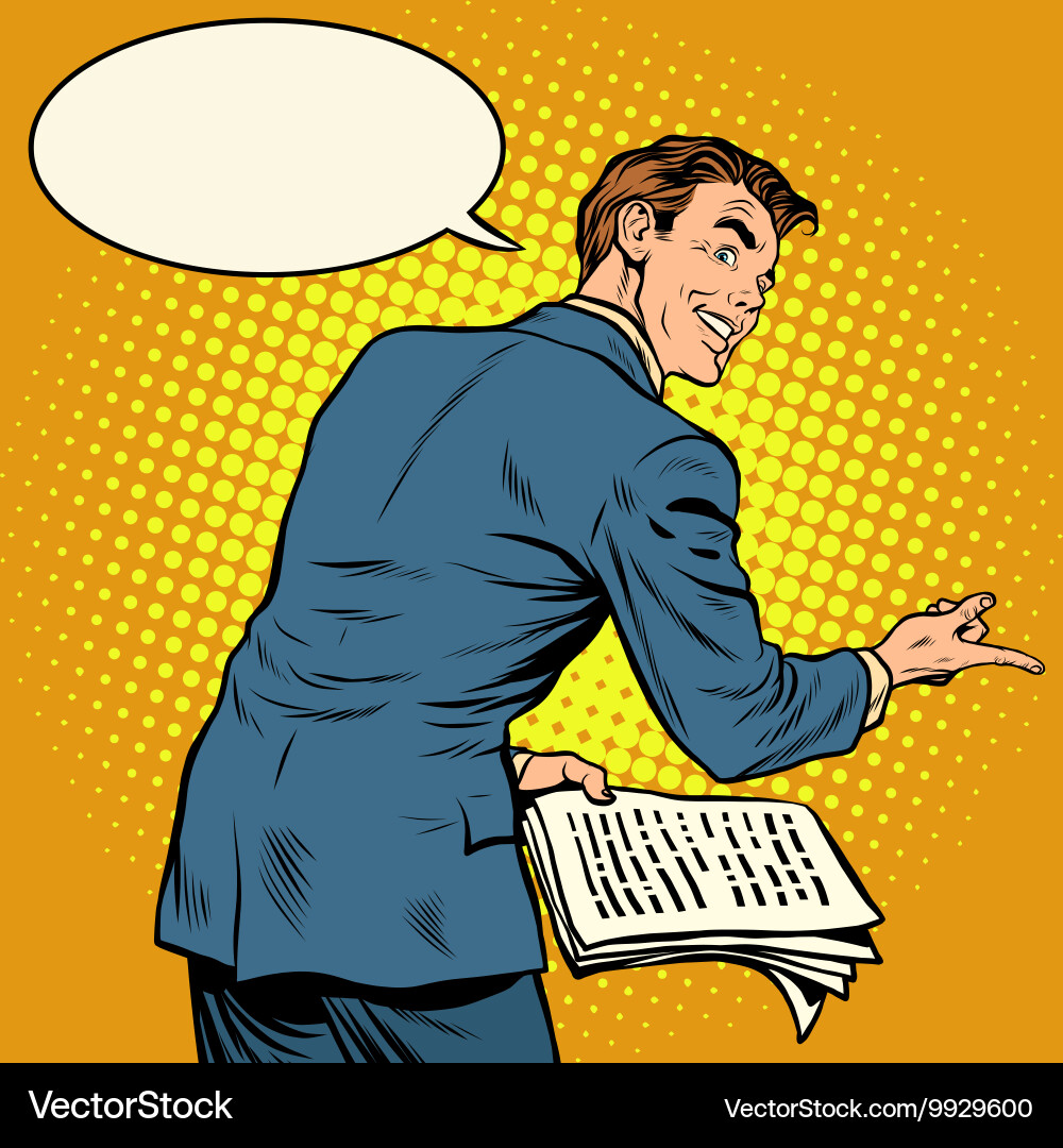 Speaker with text to speech Royalty Free Vector Image