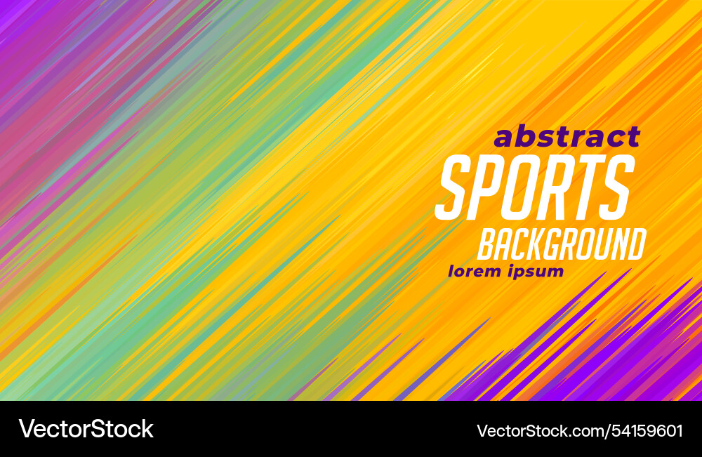 Colorful sports lines background Royalty Free Vector Image