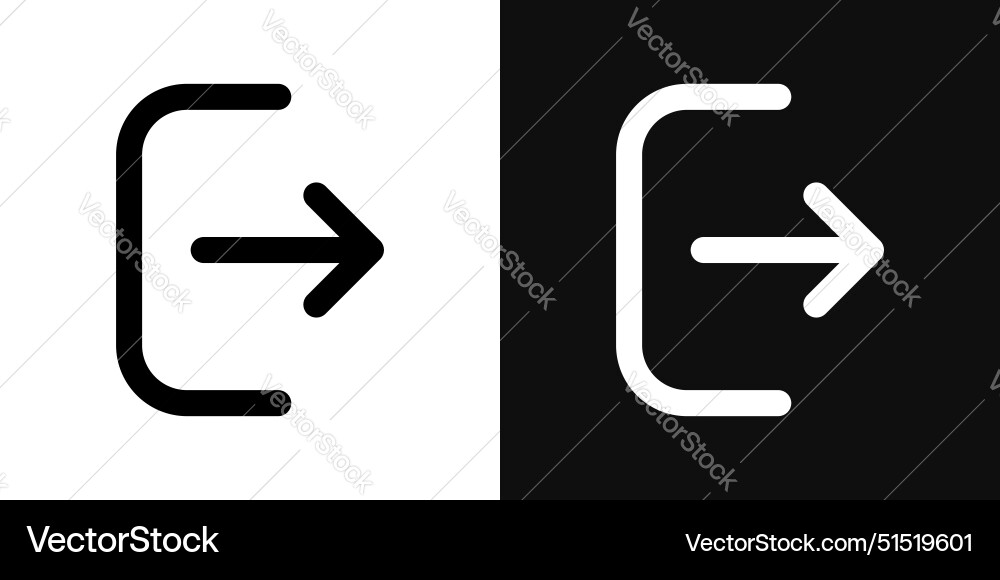 Exit icon Royalty Free Vector Image - VectorStock