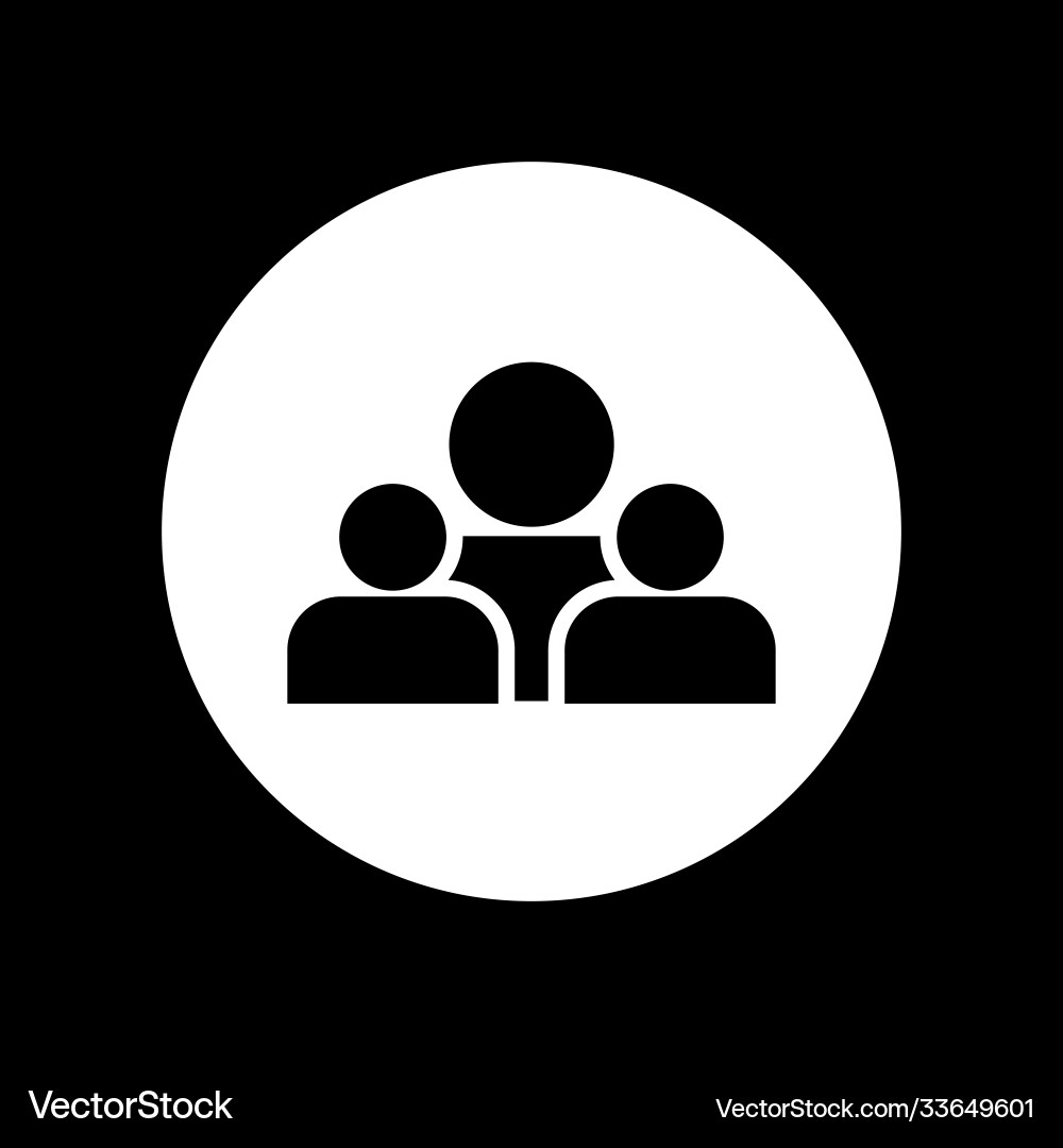 Group people icon template design Royalty Free Vector Image