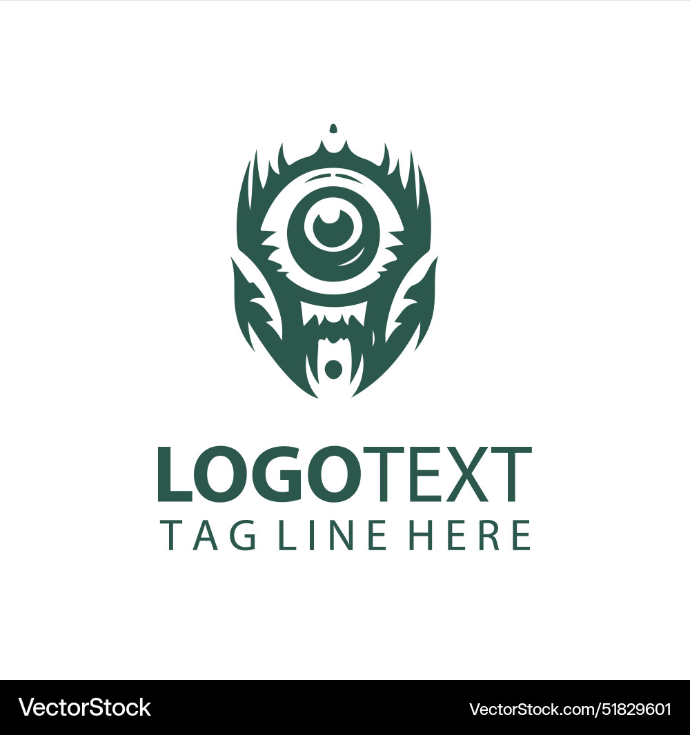 Monster logo Royalty Free Vector Image - VectorStock