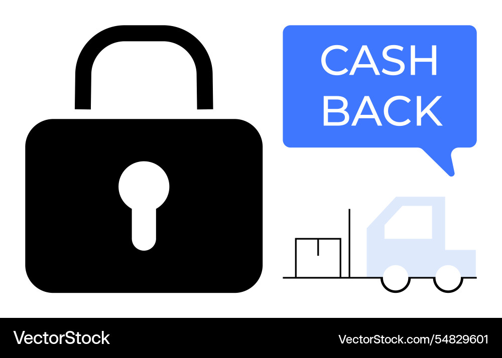 Secure transactions delivery assurance Royalty Free Vector