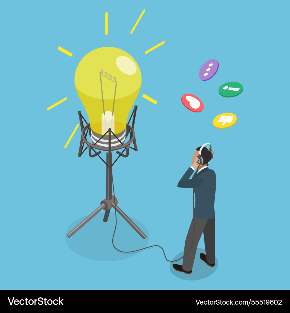 3d isometric flat of self Royalty Free Vector Image