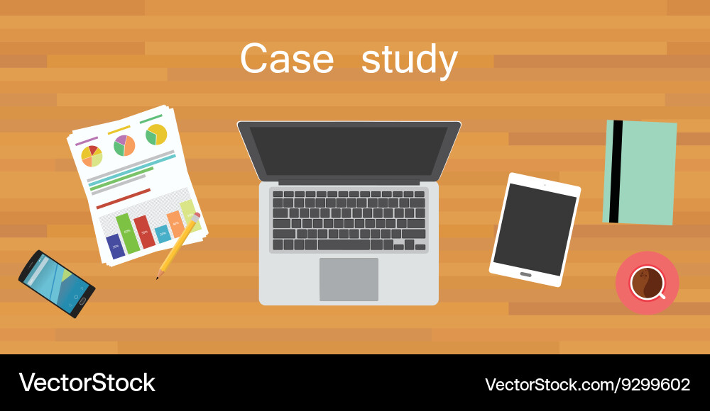 Case study Royalty Free Vector Image - VectorStock
