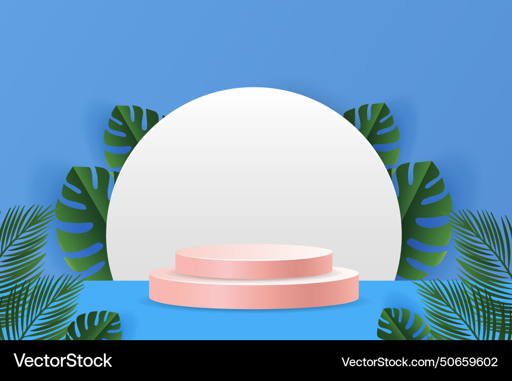 Simple podium background Royalty Free Vector Image