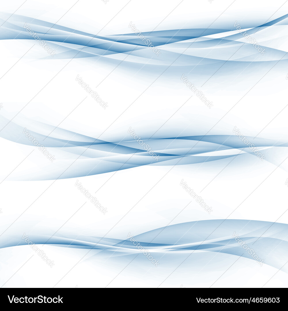 Blue swoosh speed abstract modern web divider set Vector Image