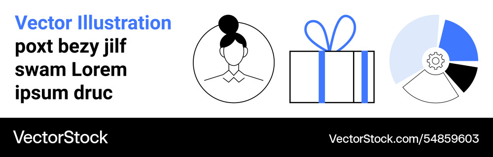 Business gift concepts customer profile icon Vector Image