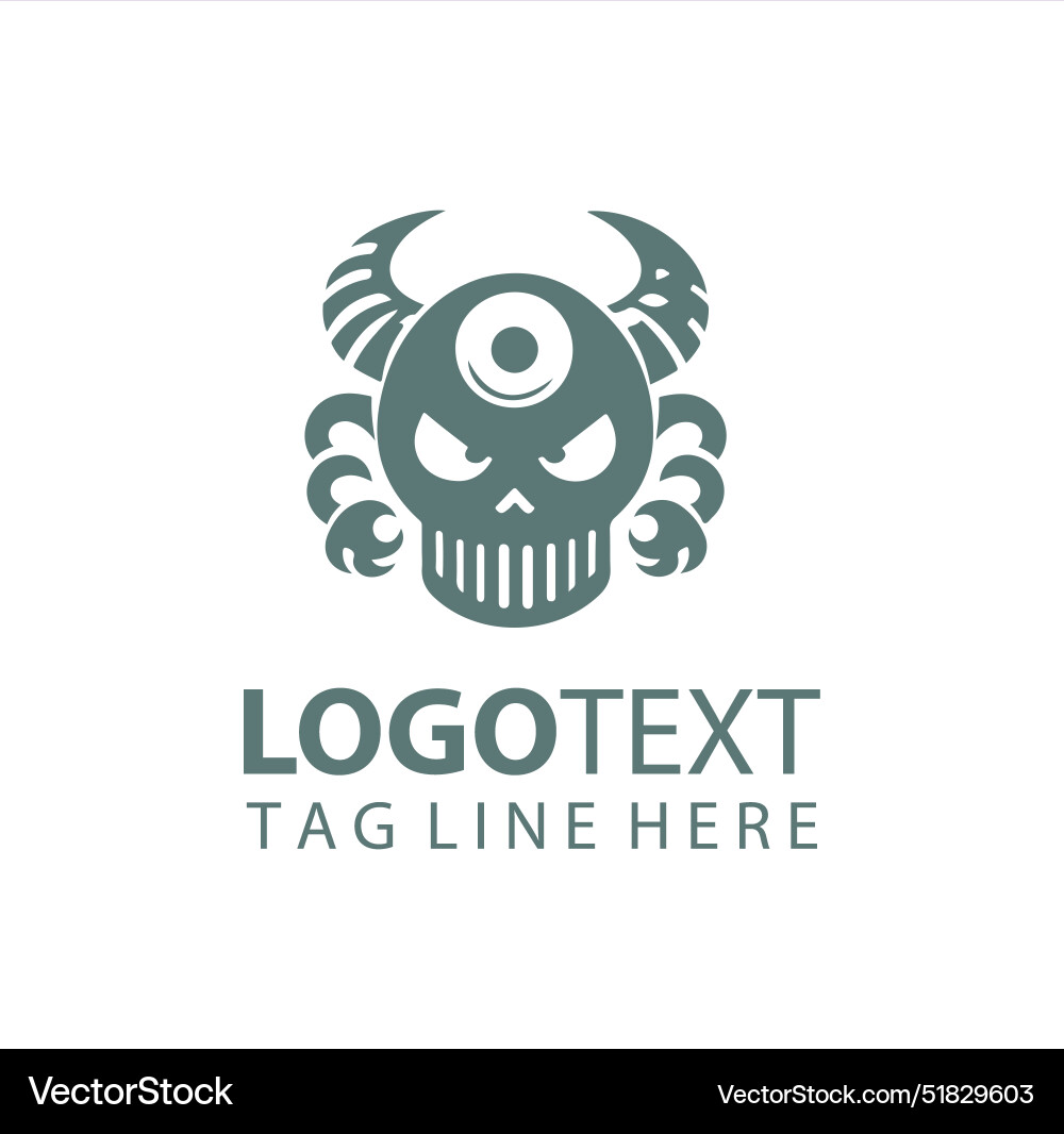 Monster logo Royalty Free Vector Image - VectorStock