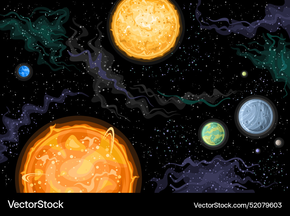 Space card Royalty Free Vector Image - VectorStock