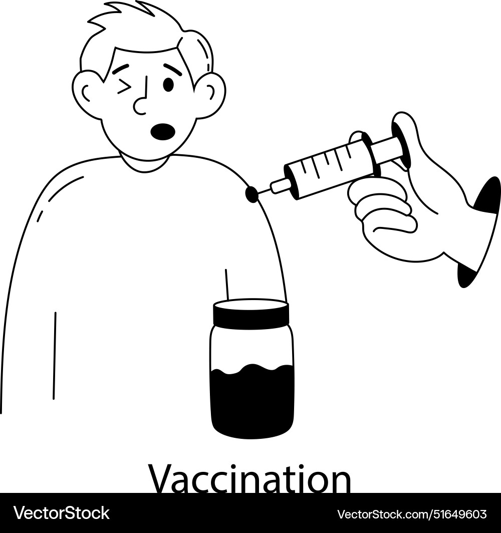 Vaccination Royalty Free Vector Image - VectorStock