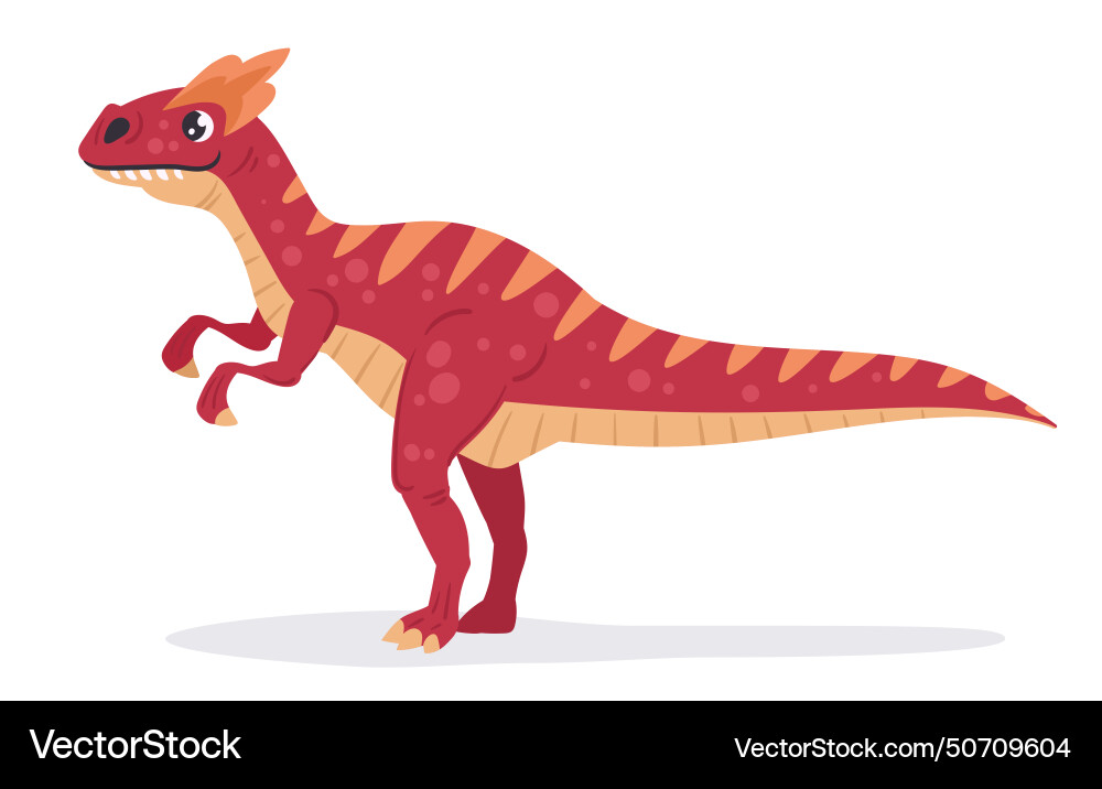 Jurassic carcharodon predator cartoon carnotaurus Vector Image