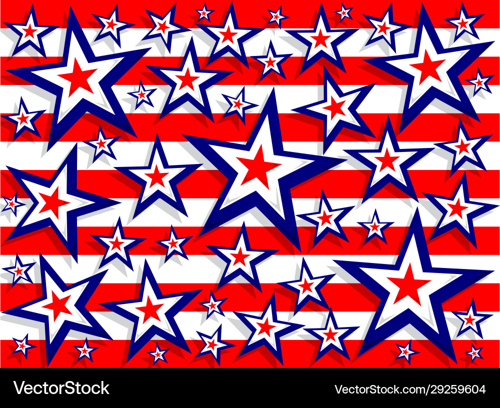 Stars and Stripes Background Royalty Free Vector Image