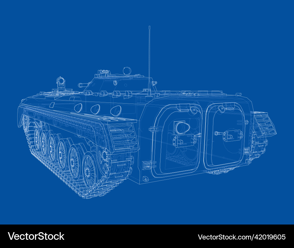 Infantry fighting vehicle Royalty Free Vector Image