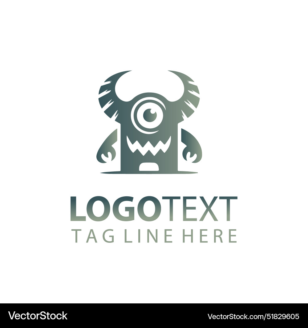 Monster logo Royalty Free Vector Image - VectorStock