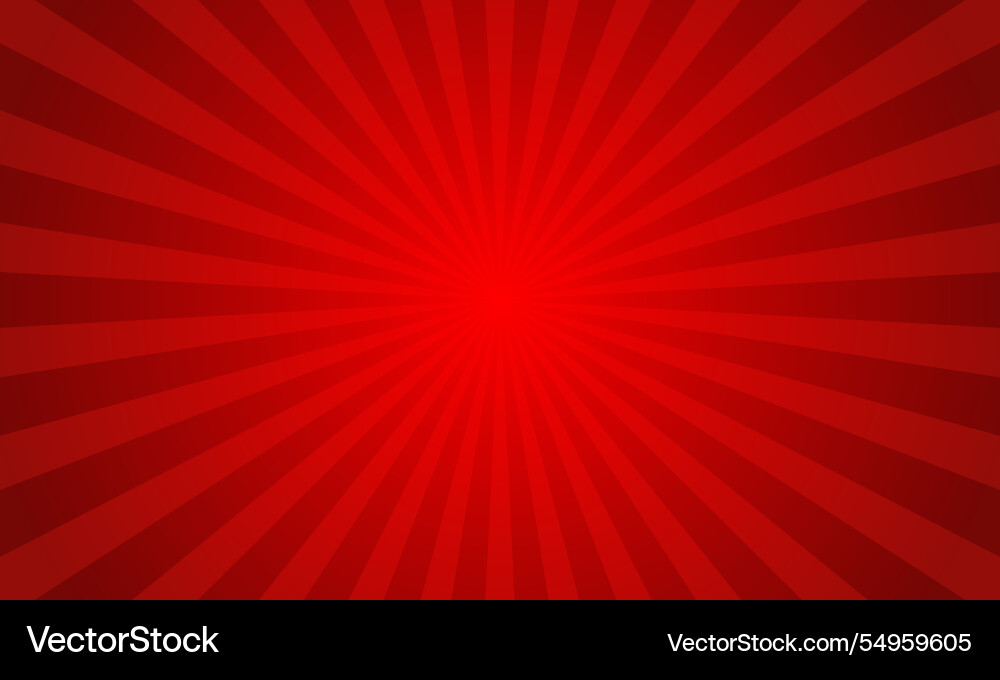 Red Radial Burst Background Royalty Free Vector Image