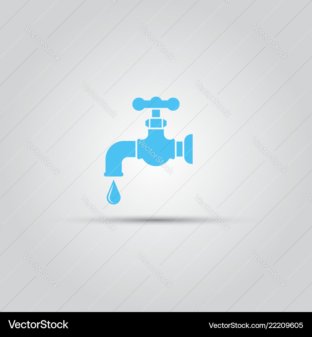 Tap isolated colored icon Royalty Free Vector Image
