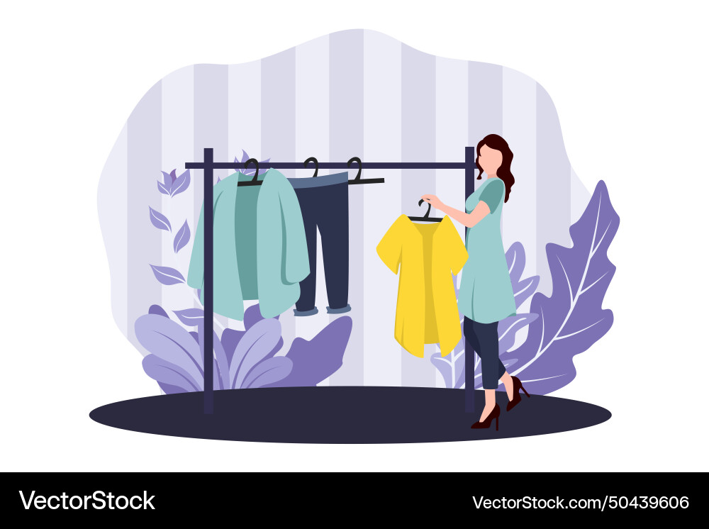 Fashion flat design Royalty Free Vector Image - VectorStock