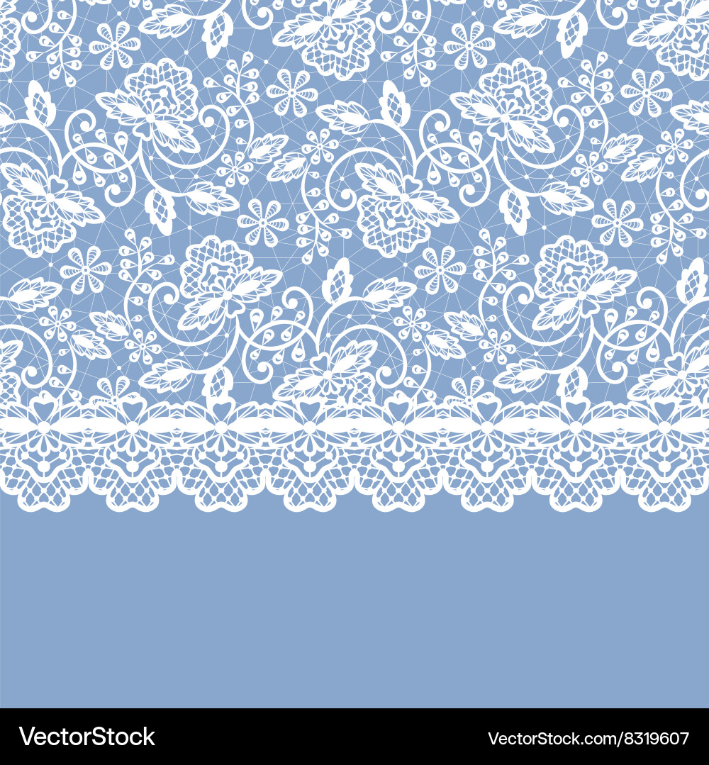 Card with lace Royalty Free Vector Image - VectorStock