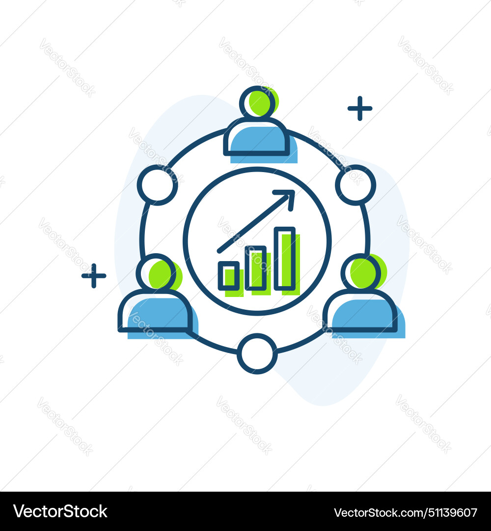 Managing supplier selection icon design Royalty Free Vector