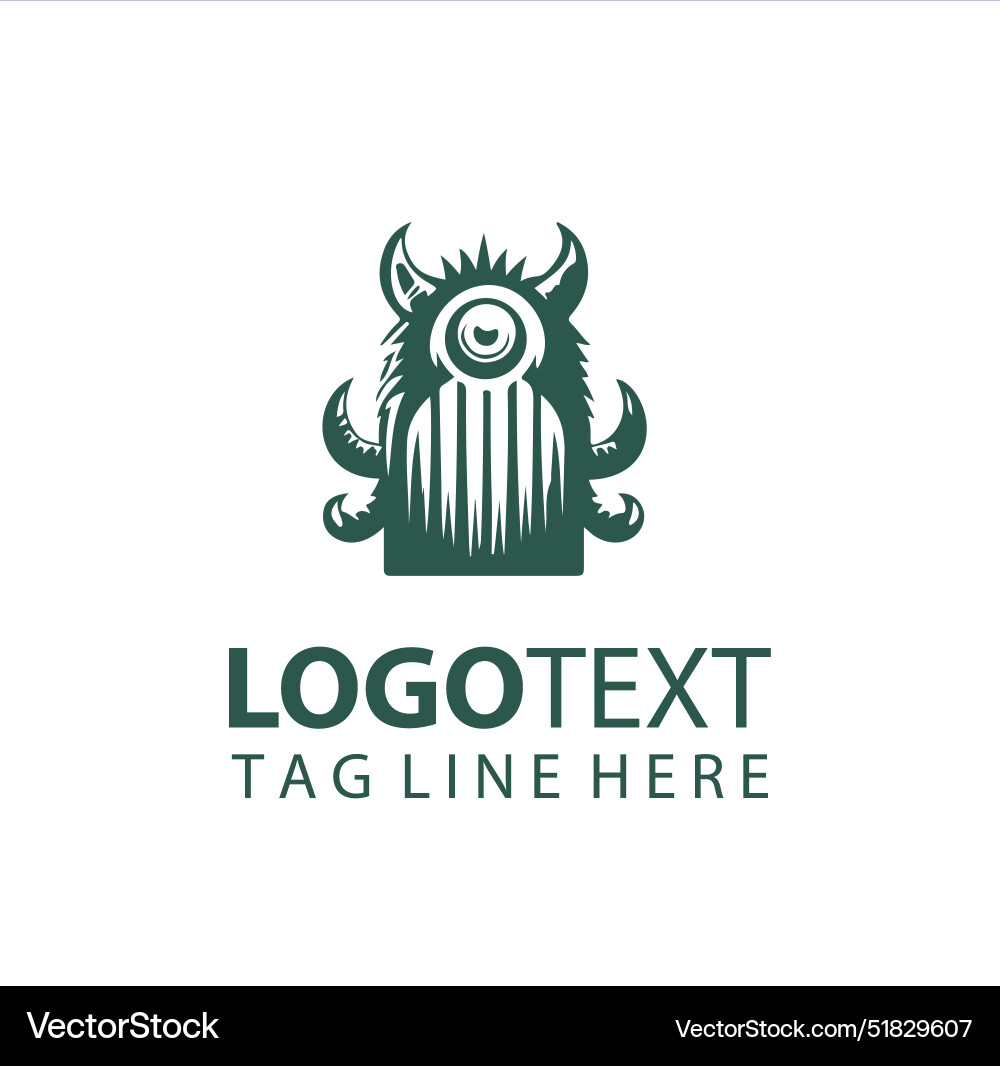 Monster logo Royalty Free Vector Image - VectorStock