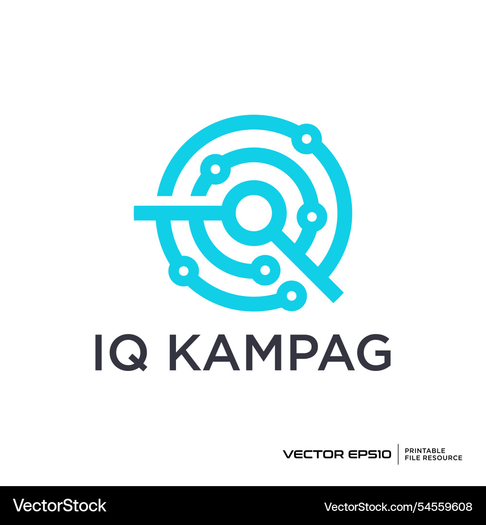 Abstract circle connection logo Royalty Free Vector Image