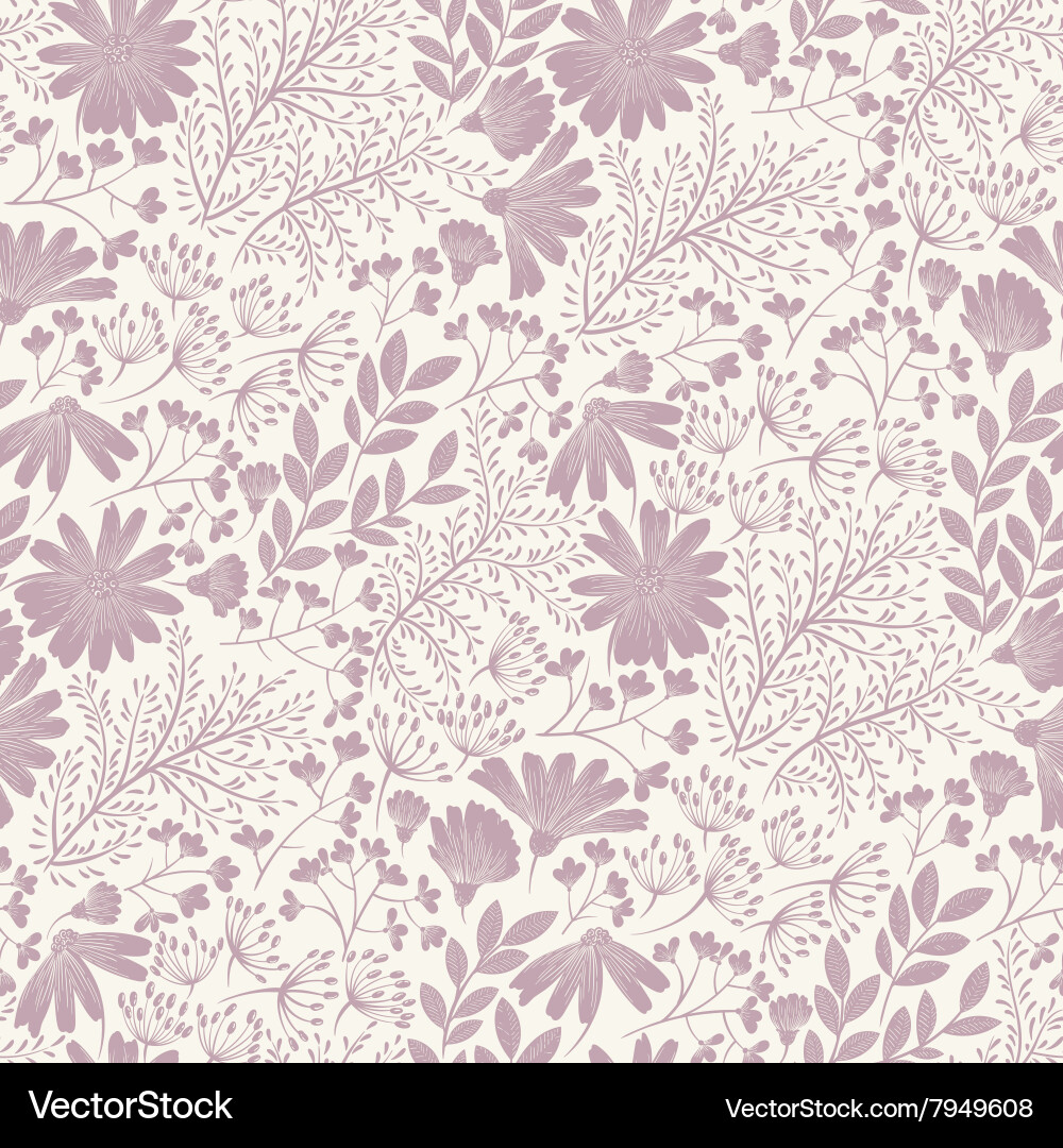 Elegant Floral Pattern Royalty Free Vector Image