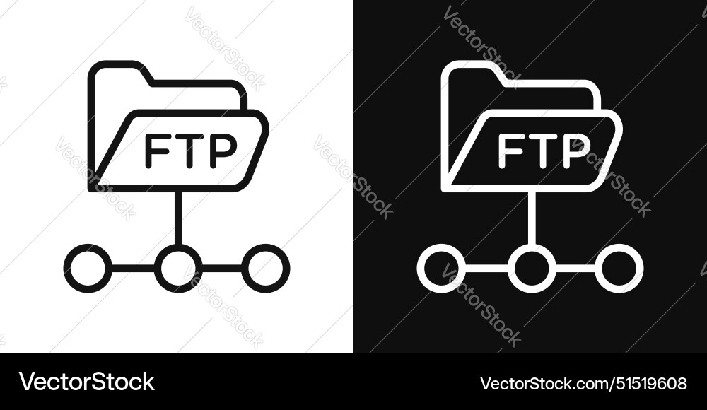 Ftp icon Royalty Free Vector Image - VectorStock