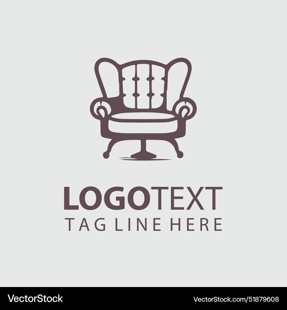 Sofa logo Royalty Free Vector Image - VectorStock