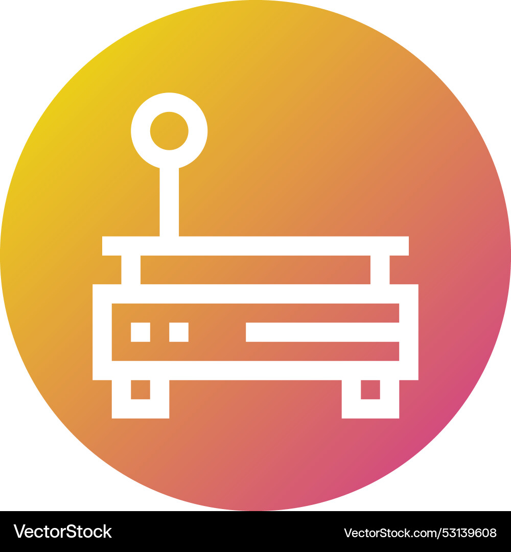 Weight scale icon design Royalty Free Vector Image