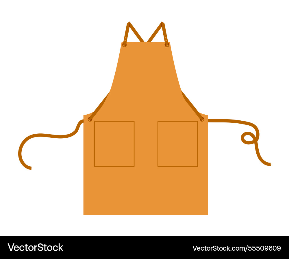 Apron cross-back straps technical fashion Vector Image