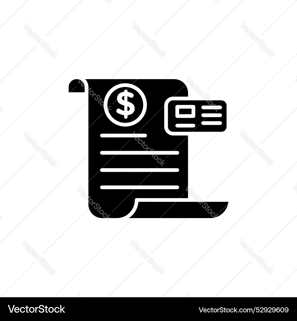Billing icon set bill receipt and invoice payment Vector Image