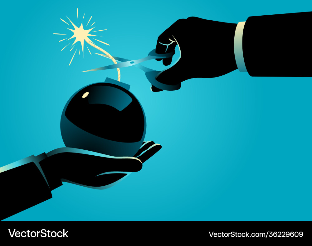 Business Crisis & Solution Royalty Free Vector Image