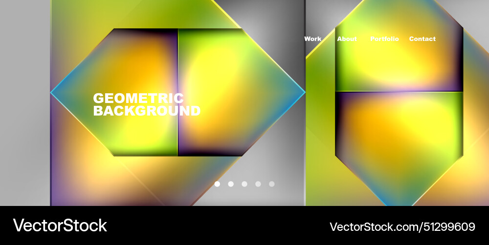 Gradient triangle geometric minimal wallpaper Vector Image