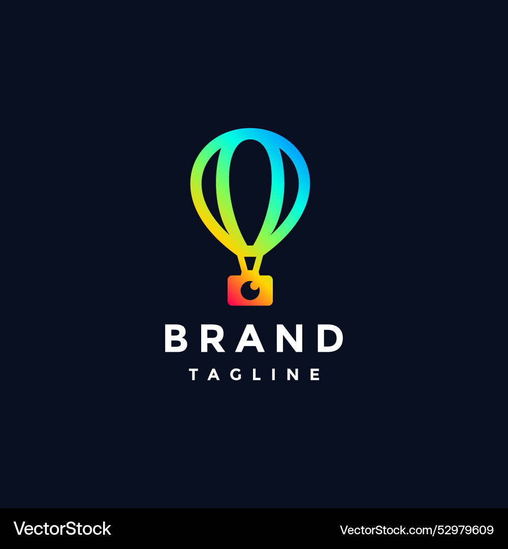 Simple fun adventure imagination logo design Vector Image