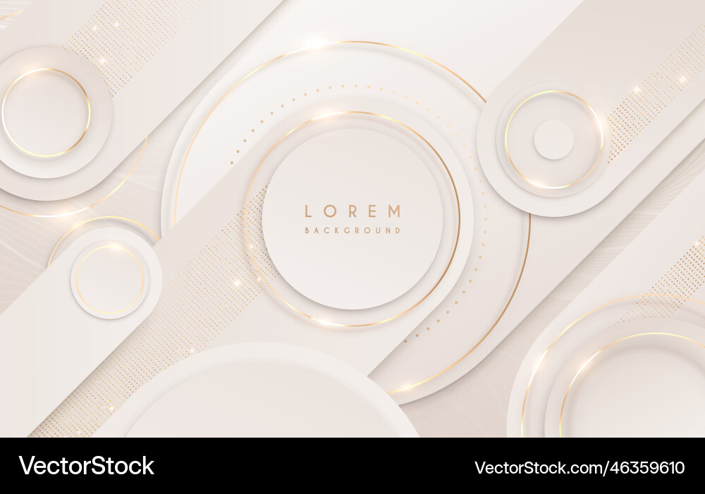 Abstract Golden Shapes Background Royalty Free Vector Image