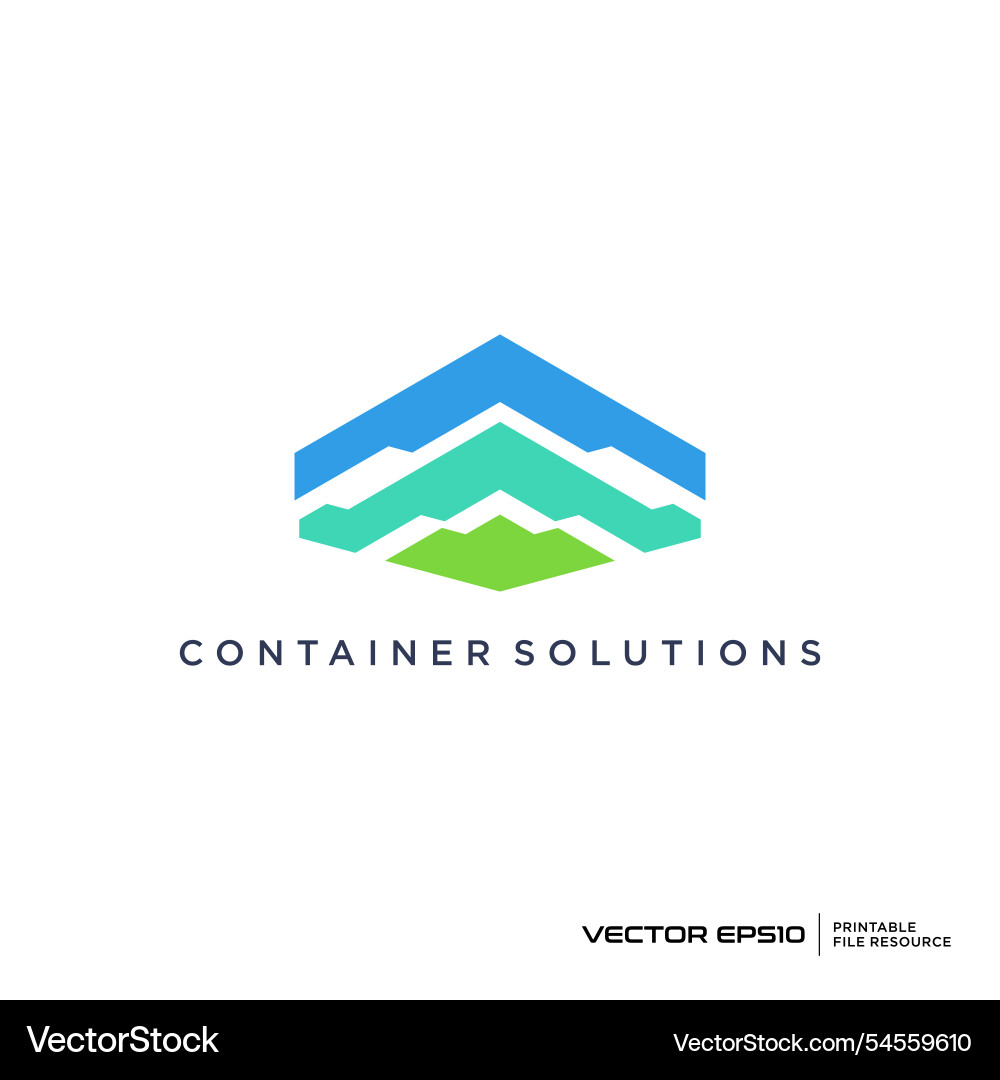 Abstract solutions logo Royalty Free Vector Image