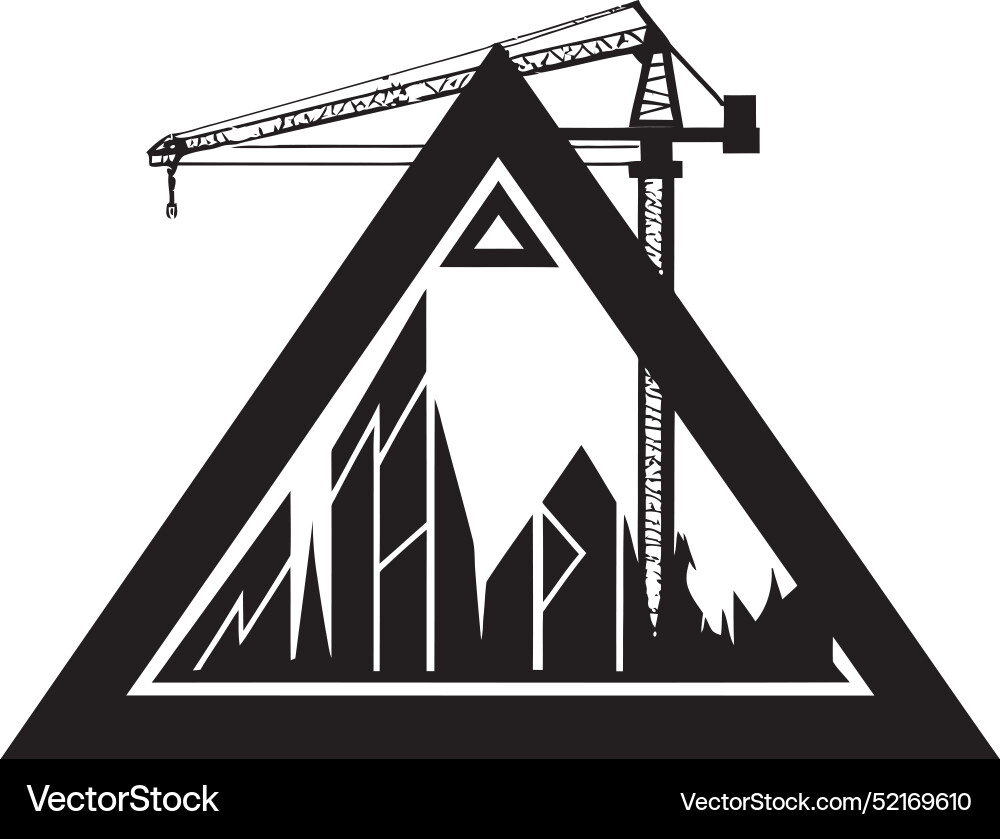 Rise of prefabrication Royalty Free Vector Image