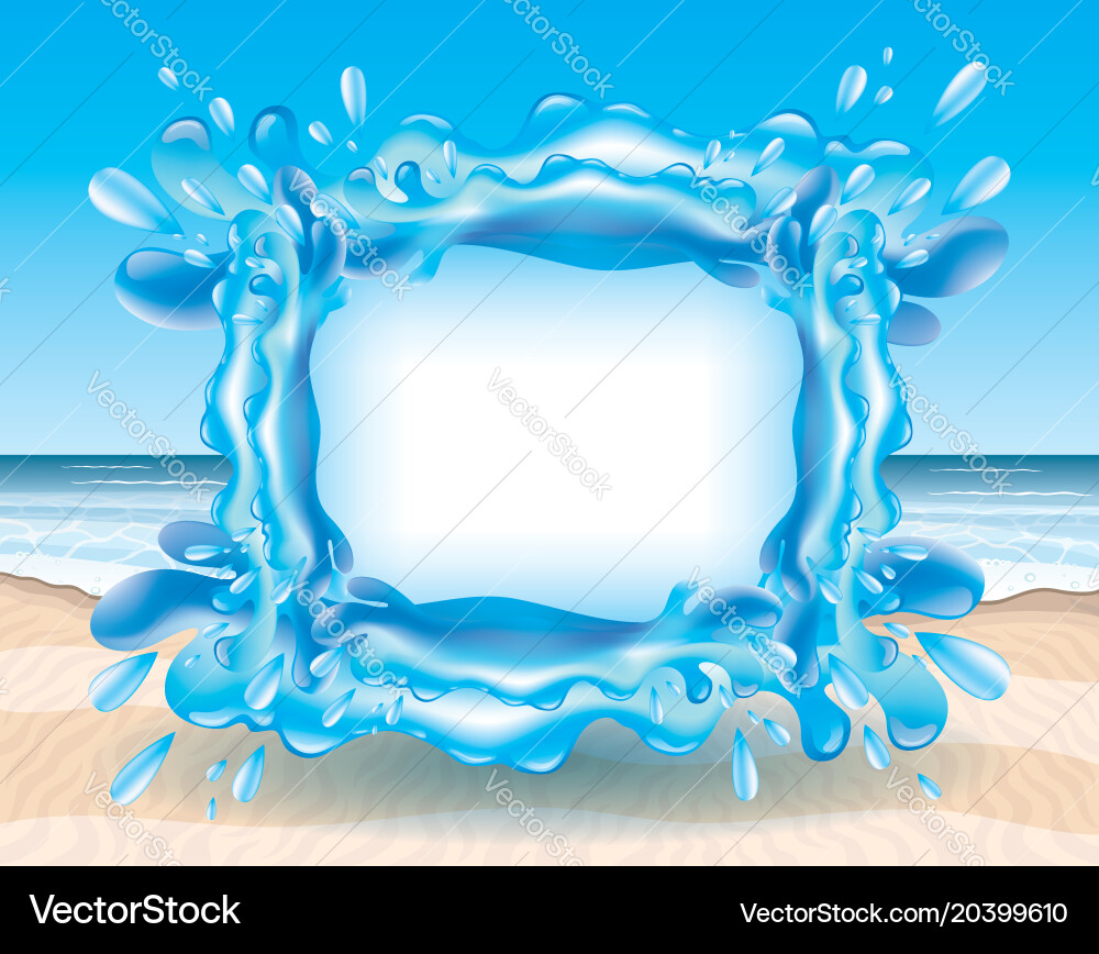 Splash of water Royalty Free Vector Image - VectorStock