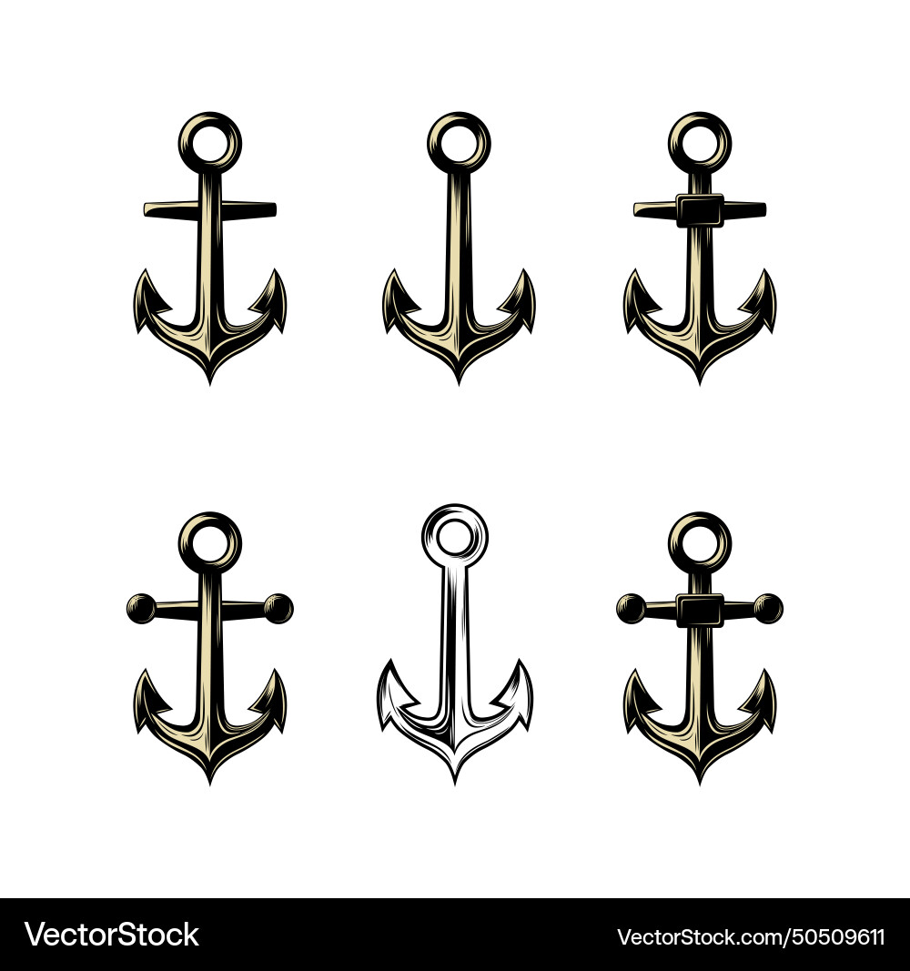 Anchor design Royalty Free Vector Image - VectorStock