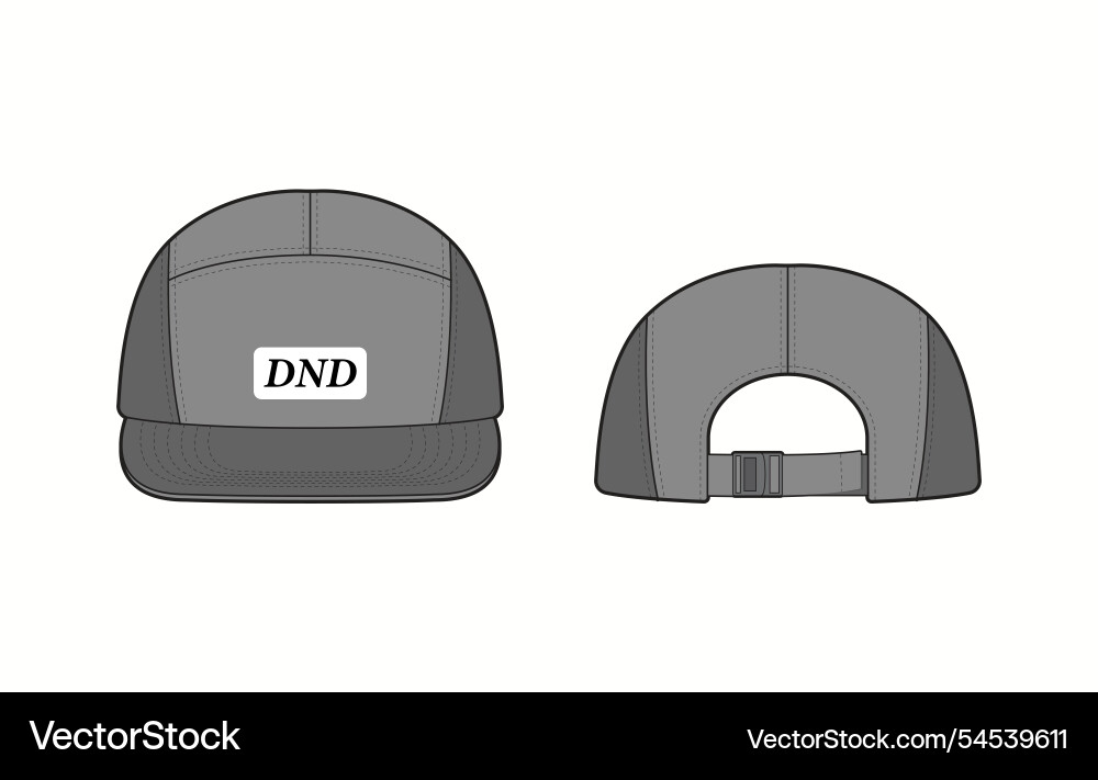 Baseball cap sketch template Royalty Free Vector Image
