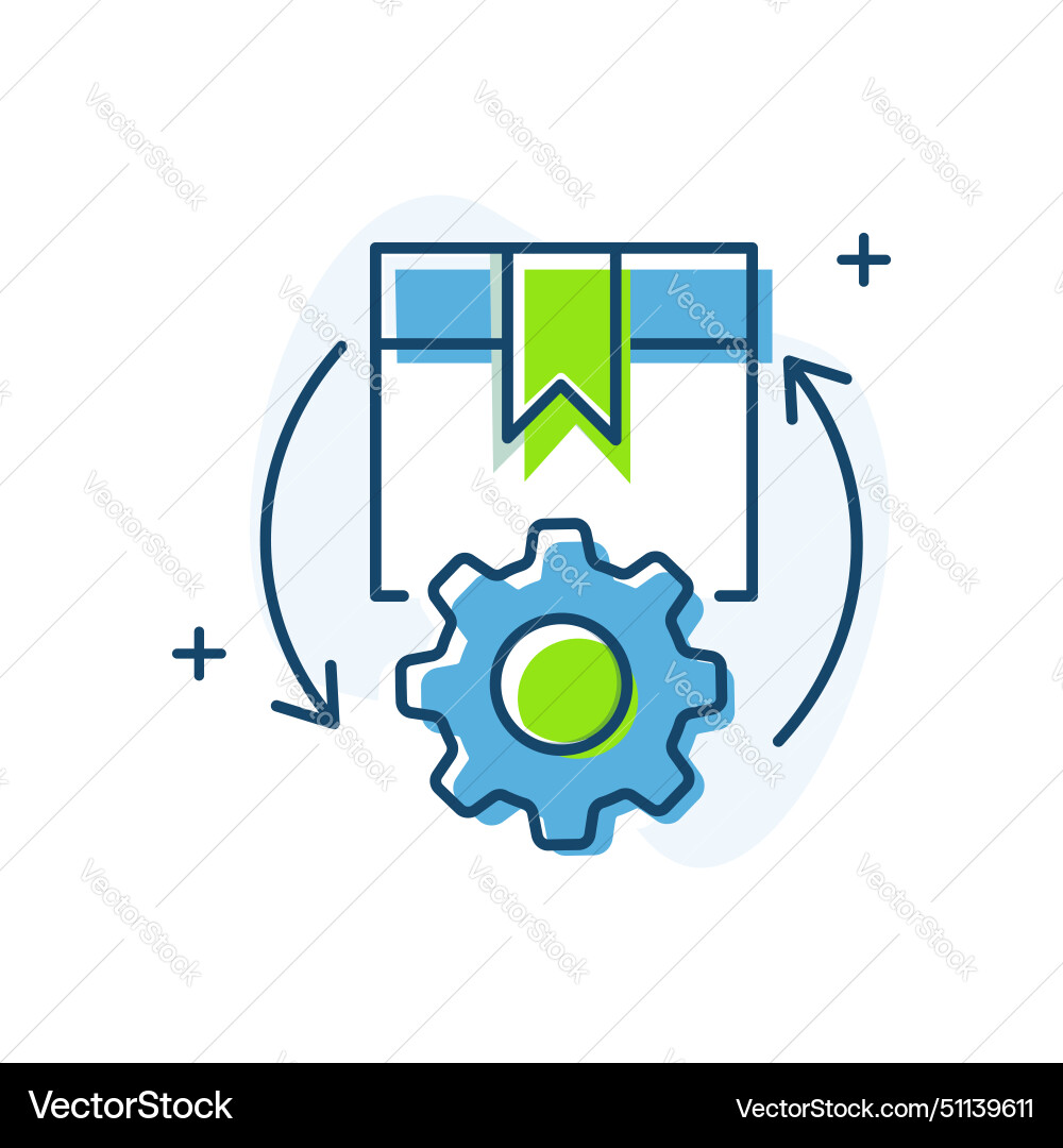 Inventory optimization icon design Royalty Free Vector Image