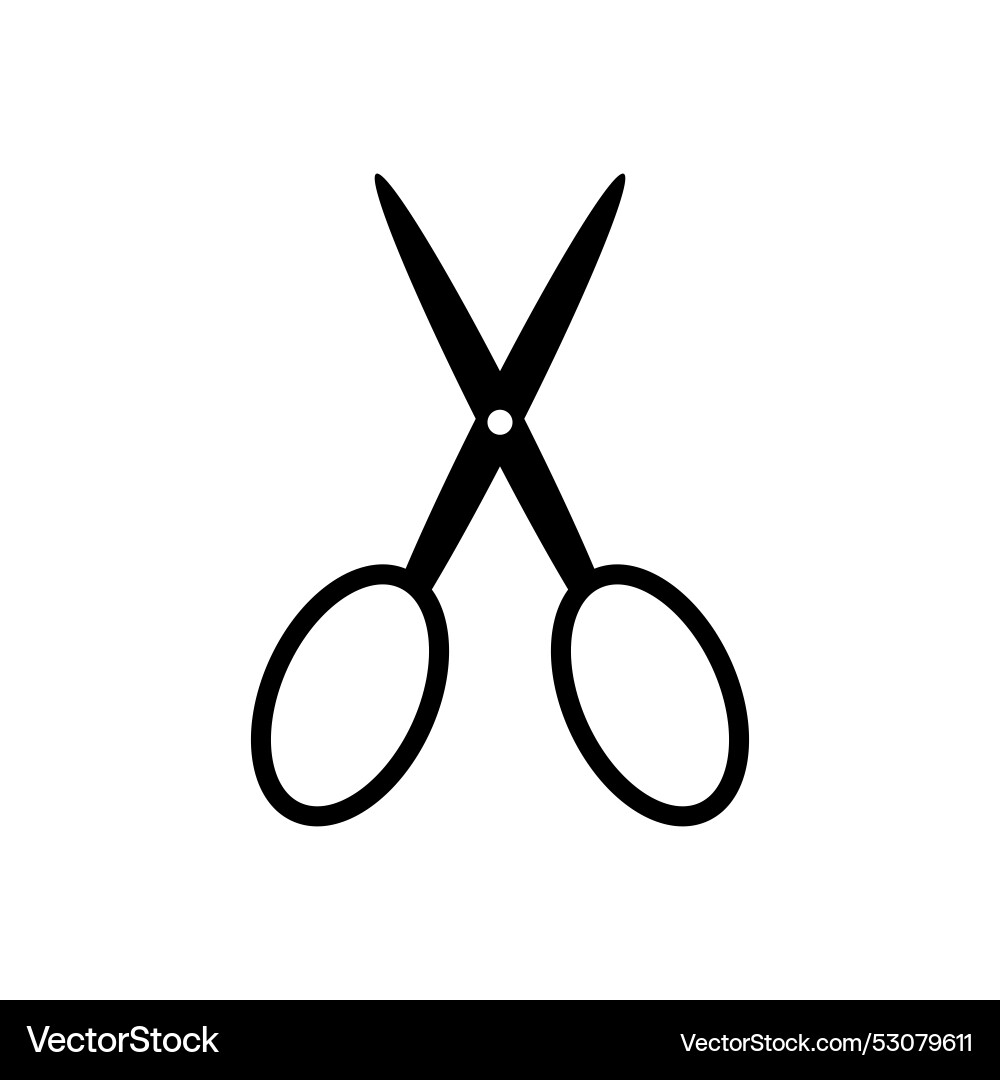 Scissors icon on white Royalty Free Vector Image