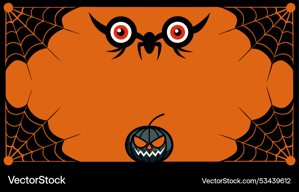 Creepy frame border with gothic elements Vector Image