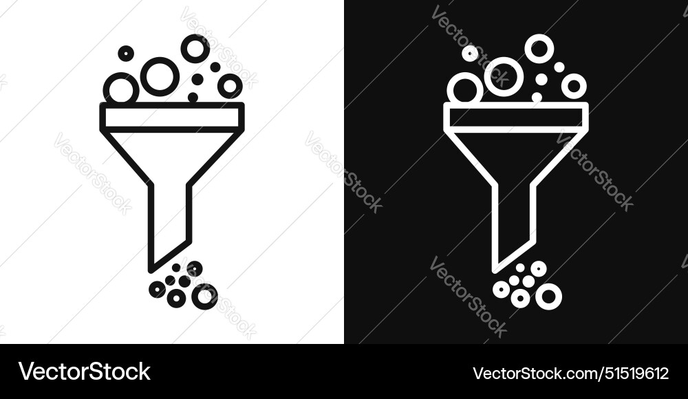 Filter icon Royalty Free Vector Image - VectorStock